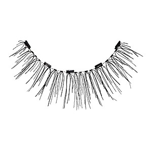 KISS Magnetic False Eyelashes, Lure', 12 mm, Includes 1 Pair Of Magnetic Lashes, Magnetic Lash Eyeliner, Contact Lens Friendly, Easy to Apply, Reusable Strip Lashes