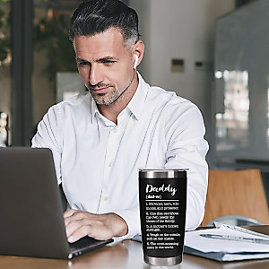 Daddy's Spot Tumbler & Pillow Cover - Best Dad Ever Gift from Daughter, Son or Kids - New Dad, Stepdad, Daddy Definition - Christmas, Birthday, Father's Day, New Baby Gifts