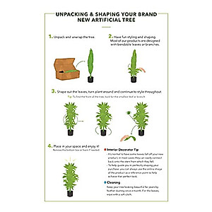 Nearly Natural 6ft. Ficus Artificial Trees, 72in, Green