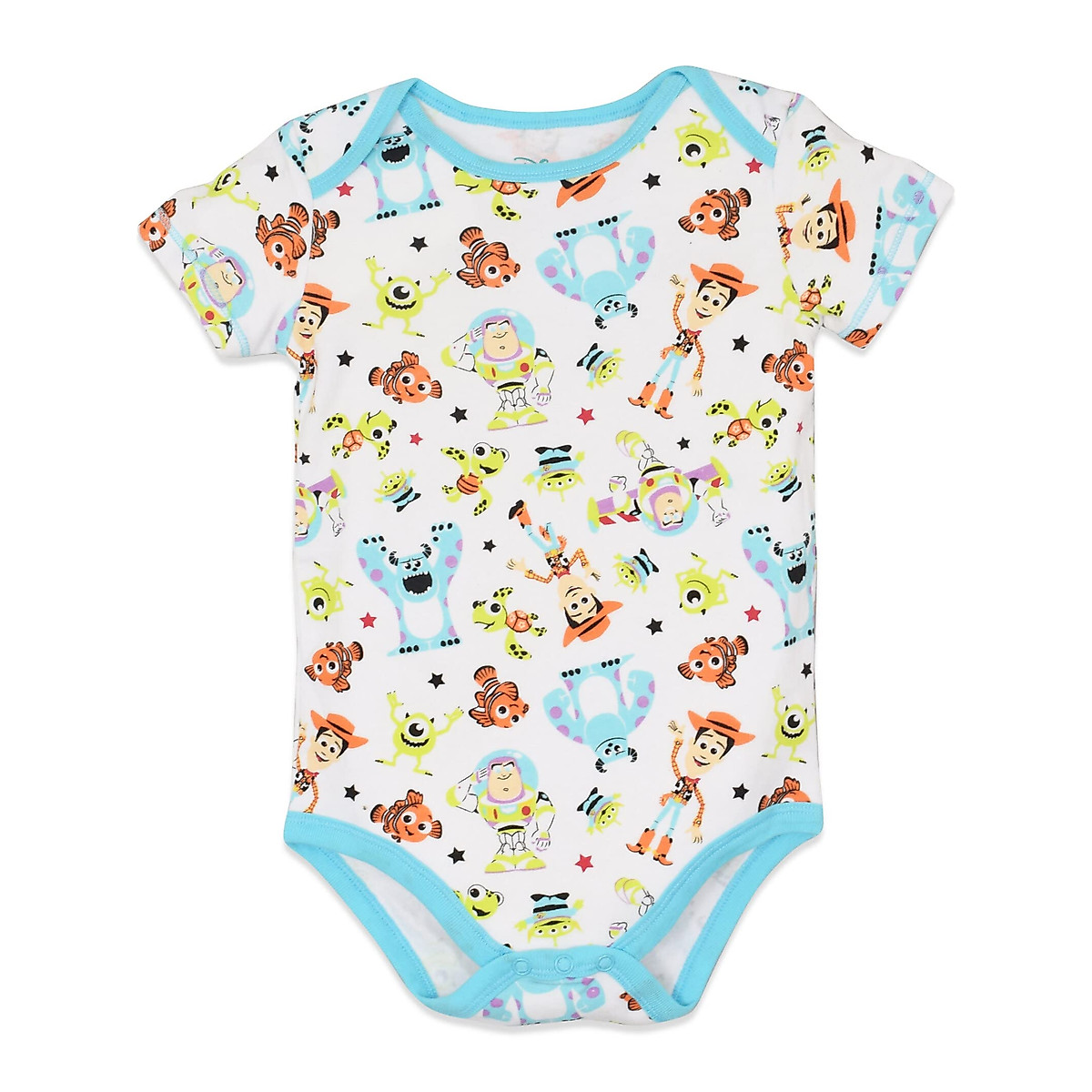Disney Pixar Newborn Baby Boys 5 Pack Bodysuits 3-6 Months