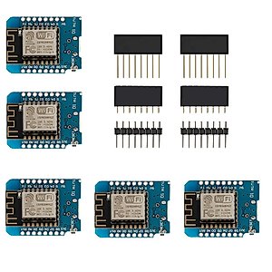 HiLetgo 5pcs Mini ESP8266 ESP-12F Mini NodeMCU Lua 4M Bytes WIFI Module with Pin Headers