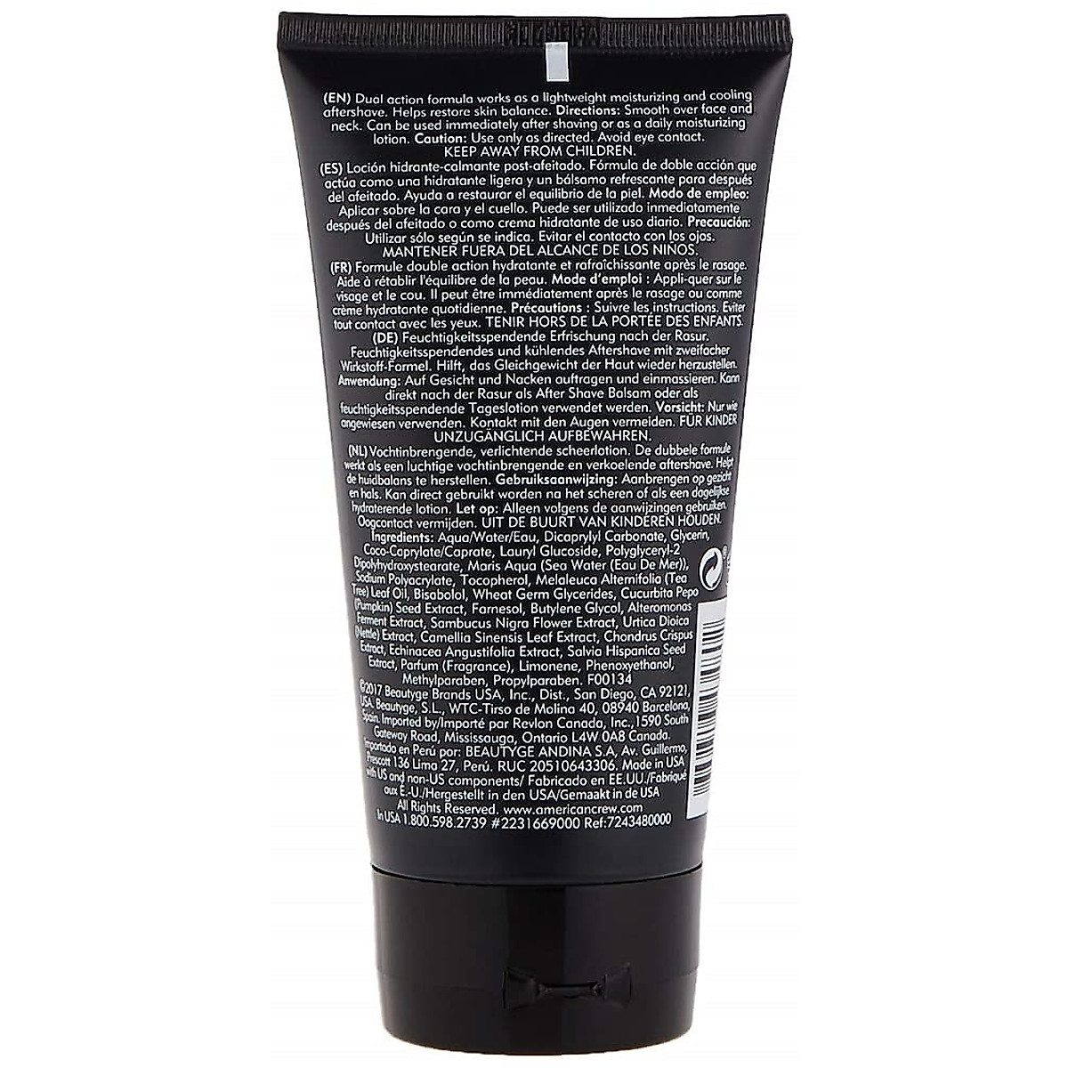 American Crew After Shave Lotion for Men, Cooling Dual Action Lotion, 5.1 Fl Oz