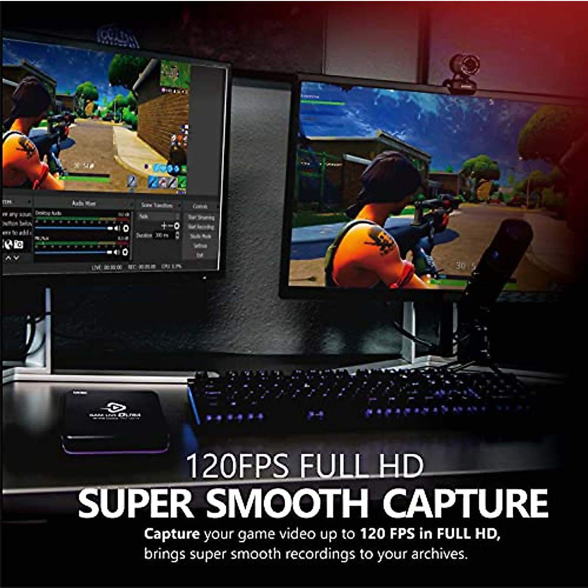 UCEC Capture Card for Streaming GAM Live, Ultra 4K60 Video Gamer Recording for PS5, PS4, Xbox Series X/S, Xbox, Nintendo Switch, USB 3.0, 1440p 120FPS HDR10