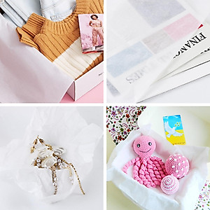 Simetufy 32 Sheets 24" x 36" White Tissue Paper for Gift Bags, Acid Free Tissue Paper for Storage, Tissue Paper Bulk for Packaging, Holiday, Birthday, Wedding, Christmas and DIY Crafts