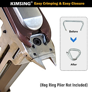 HR-22 15 Gauge 3/4'' Crown Galvanized D-Rings Hog Rings D Ring Staples for HR22 Hog Ring Plier D Ring Gun 1600 PCS/BOX