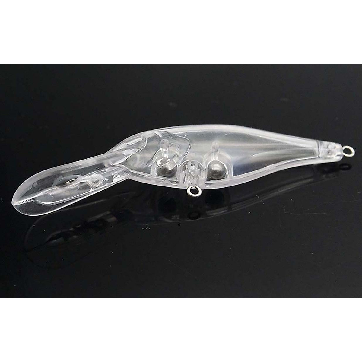 10PCS Unpainted Lure Blanks 8.53g 9.8cm with 4mm Free Fishing Eye Crankbait Baits Simulation Blank Body Clear Hard Baits Trout Salmon Minnow Lure Popper Lures Topwater Freshwater 8195