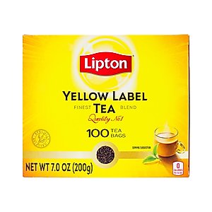 Lipton Yellow Label Tea International Blend 100 Tea Bags