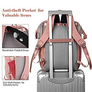 Travel Backpack for Women Laptop Backpack fit 17.3 Inch Notebook, Bookbag School Backpack Womens Backpack Teen Girls with USB Charging Port, Nurse Backpack Teacher Backpack for Work, Travel, Business