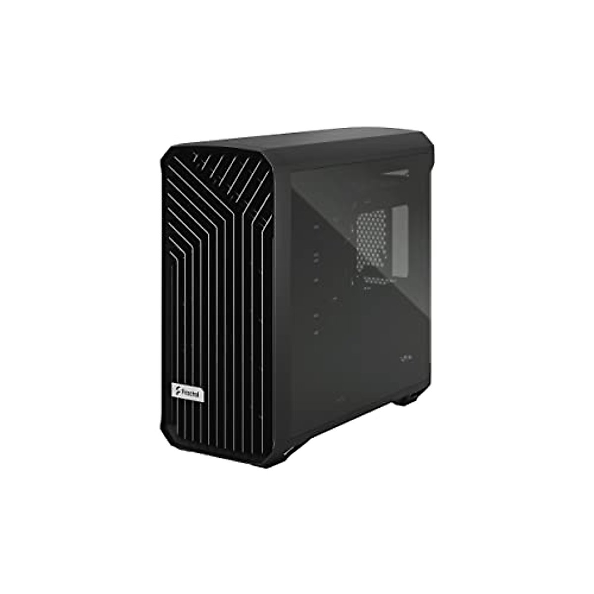 Fractal Design Torrent Black - Light Tint Tempered Glass Side Panel - Open Grille for Maximum air Intake - Two 180mm PWM and Three 140mm Fans Included - Type C - ATX Airflow Mid Tower PC Gaming Case