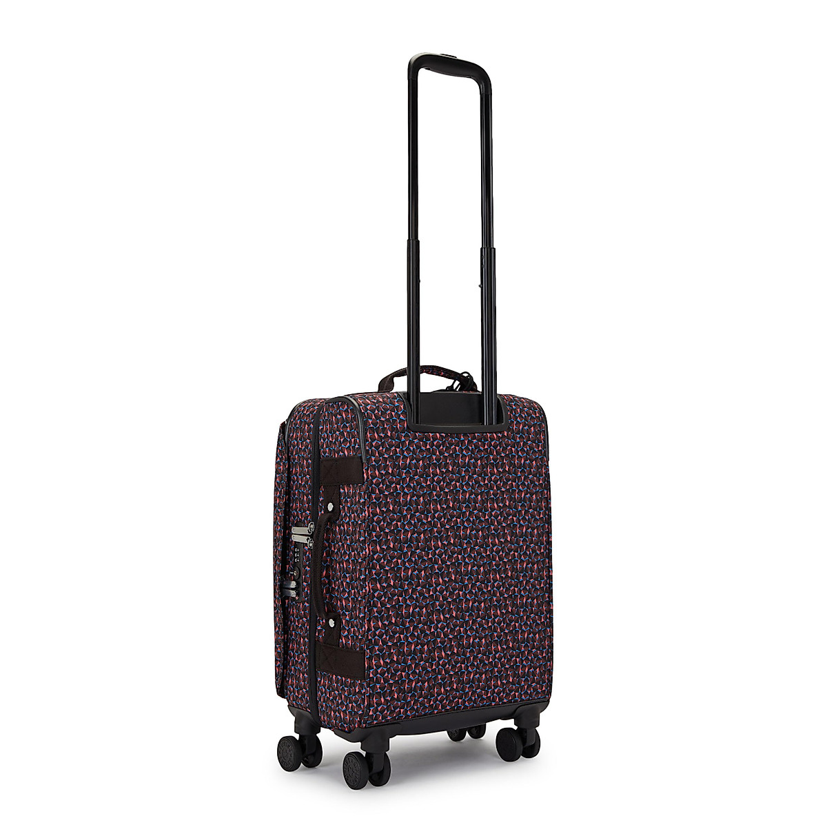 Kipling Women's Spontaneous Small 4 Wheel LuGGage Happy Squares Print