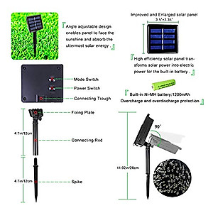 QINOL 2-Pack 400LED 72FT Solar String Lights Outdoor, Green Wire Solar Christmas , Waterproof 8 Modes Twinkle Lights for Xmas Tree Garden Decorations (Cool White)