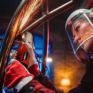 KEYFINOOL 6 Amp Grinder Power Tools, 12000RPM 4-1/2Inch Angle Grinder Tools With 3 Position Adjustable Support Handle, Fast Heat Dissipation, Include Spanner, Safety Guard for Grinding/Cutting