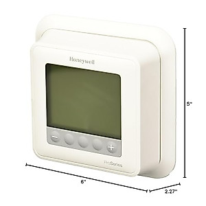 Honeywell TH6320U2008/U T6 Pro Programmable Thermostat, 2 Heat / 1 Cool, 2.27 " x 6 " x 5"
