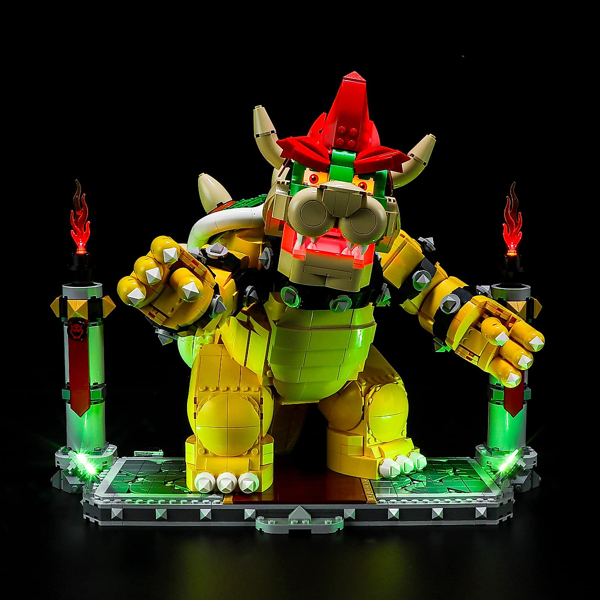 BRIKSMAX Led Lighting Kit for LEGO-71411 The Mighty Bowser - Compatible with Lego Super Mario Building Blocks Model- Not Include Lego Set
