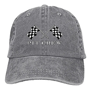 MOCSONE Checkered Flags Race Car Flag Unisex Adult Baseball Hat Sports Outdoor Cap Men and Women Snapback Ash