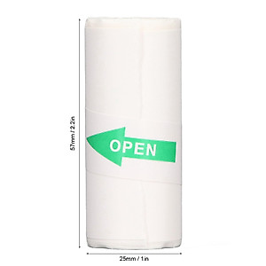 10Pcs Mini Printer Paper, 57 x 25 mm Self Adhesive Thermal Paper Printable Sticker Paper for Pocket Thermal Printer
