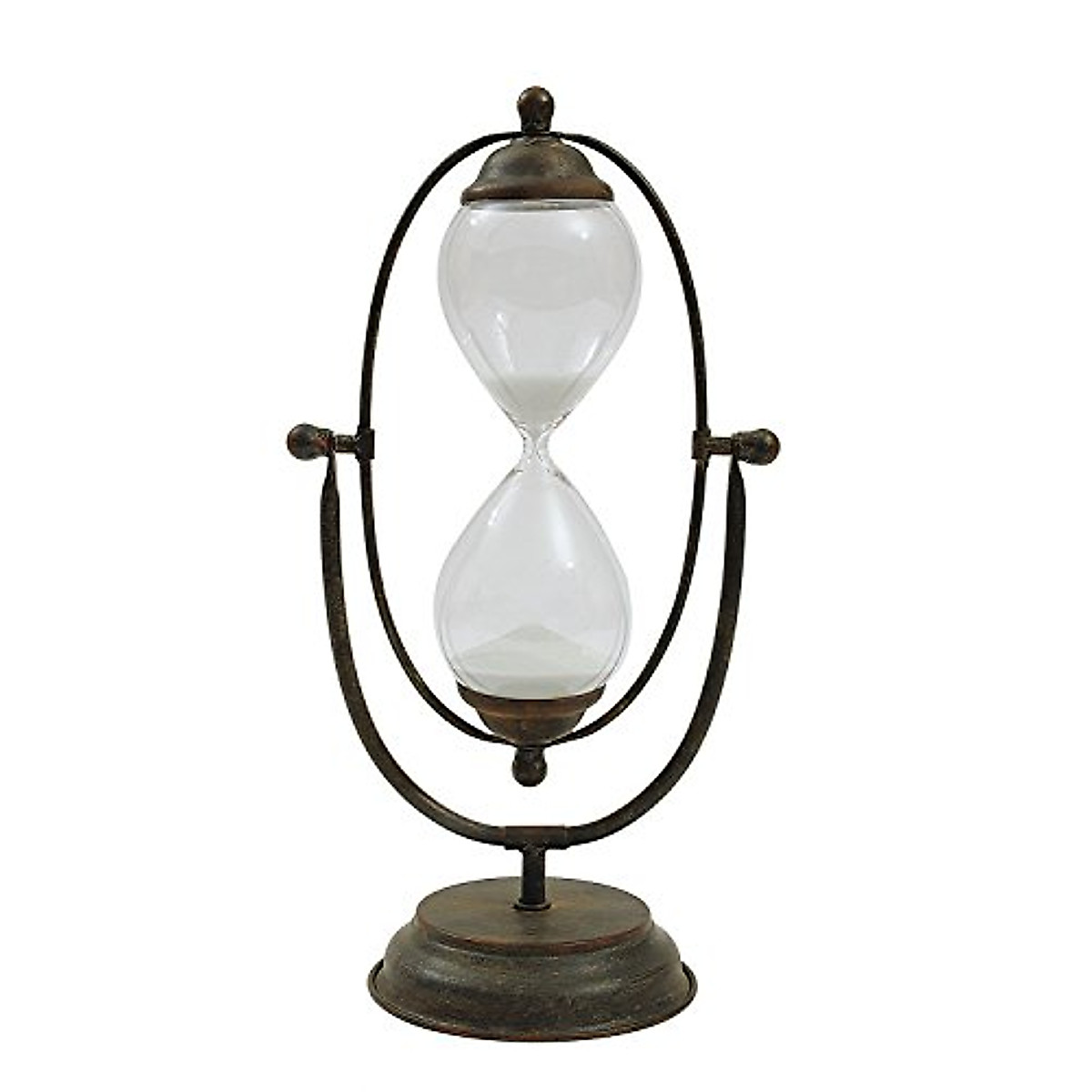 Decorative Metal & Glass Thirty Minute Hourglass