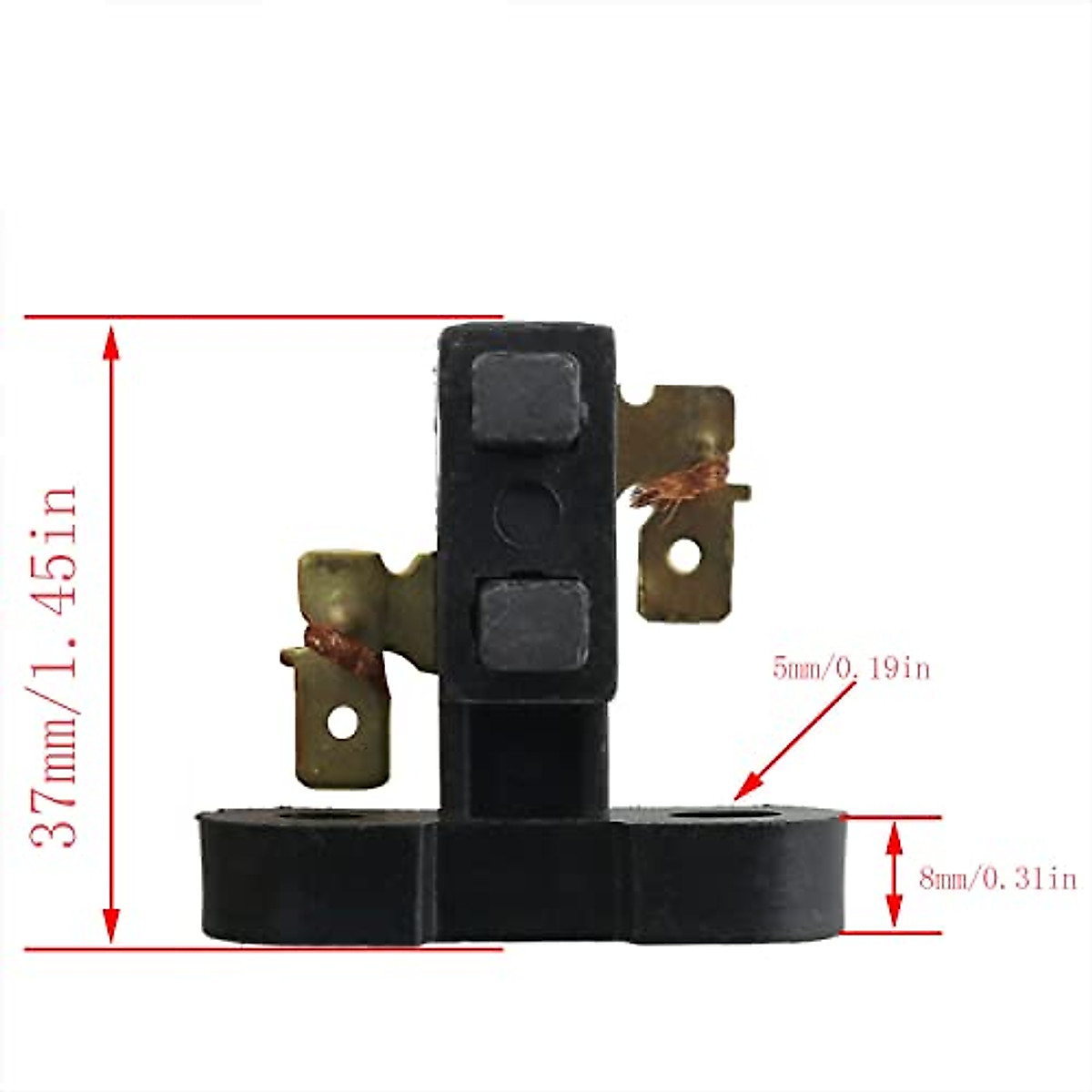 CHENJIN Carbon Brush Assembly 2PCS Generator Carbon Brush Assembly OEM for Honda and Clone Champion 3500 4500 4650 Predator 3500 4000 4375 Generac Coleman Powermate GP PM 3250 3600 3800