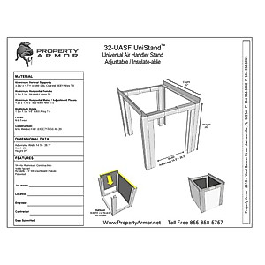 Air Handler/Furnace Stand - Adjustable & Insulate(able)