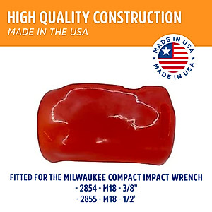 Protoco JB-84 Protective Cover for the Milwaukee M18-2854/2855 (⅜” or ½”) Compact Impact Wrench, Tool Cover, Black