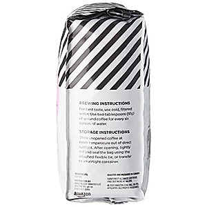 AmazonFresh Donut Cafe Whole Bean Coffee, Medium Roast, 12 Ounce (Pack of 3)