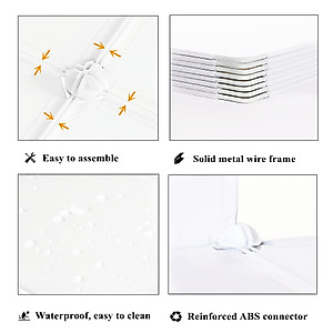 AWTATOS Cube Storage Organizer Closet Storage 12 Cube Shelves, Large and Small Cubes, DIY Portable Closet Clothes Storage Shelfs for Home, Bedroom, White