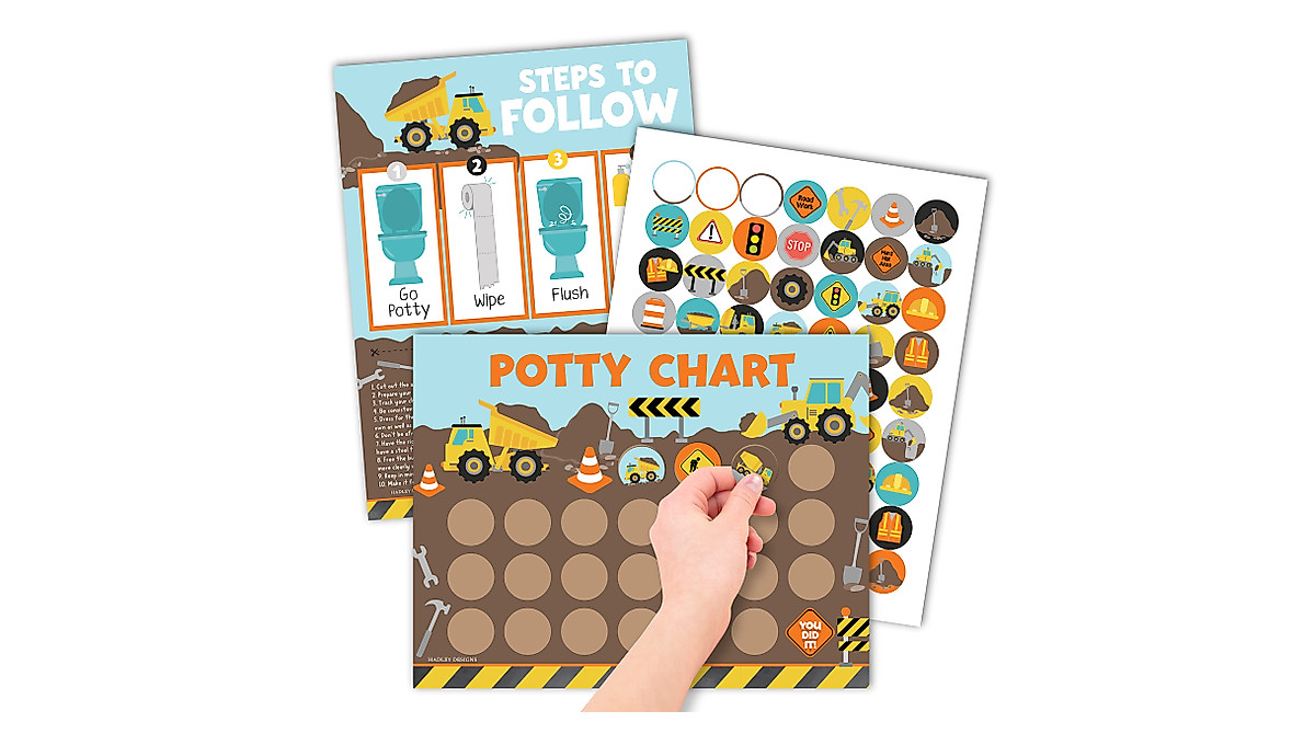 Fun Potty Training Chart for Boys - Stickers Included
