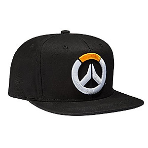 JINX Overwatch Frenetic Snapback Baseball Hat, Black, Adult Size