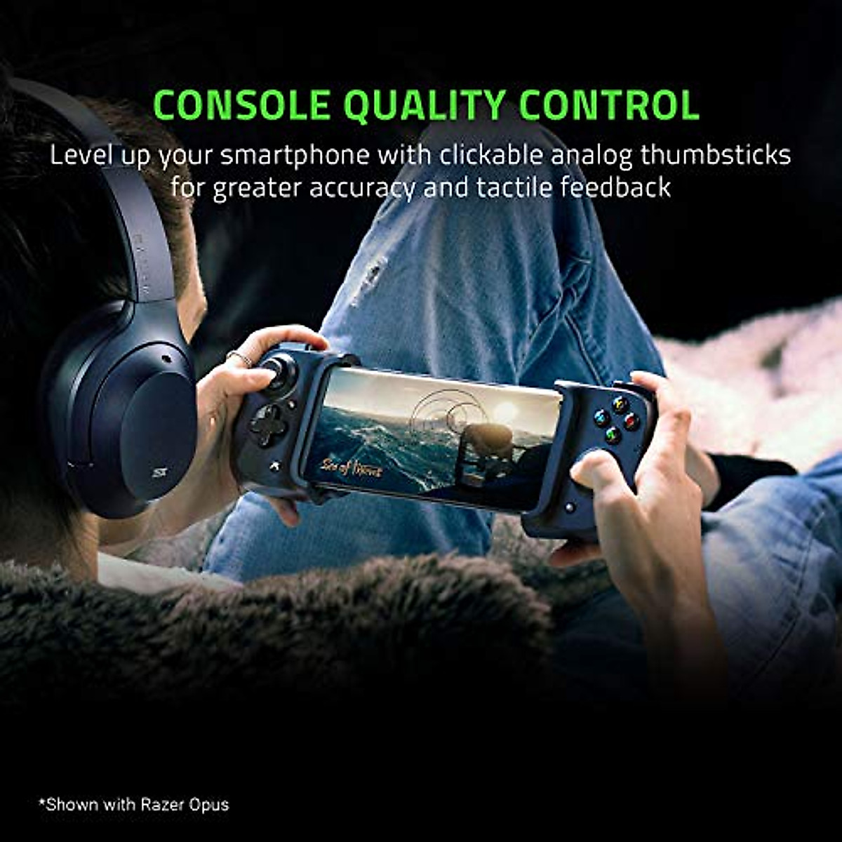 Razer Kishi Mobile Game Controller / Gamepad Designed for Xbox Android USB-C: Game Pass Ultimate, xCloud - Game Pass Controller - Passthrough Charging - Mobile Controller Grip Samsung and more (Renewed)