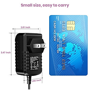 Guitar Pedal Power Supply Adapter 9V DC 1A Tip Negative 5 Way Daisy Chain Cables for Electronic Guitar Effect Pedal