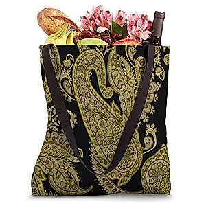 ATELIER H Artisan "Novelty Boho Paisley Floral Motif" Tote Bag