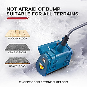 Enhulk Cordless Snow Shovel, 40V | 13-Inch | Cordless Snow Blower, Battery Powered Snow Blower with Directional Plate & Adjustable Front Handle (2 * 20V Battery & Dual Quick Charger Included)