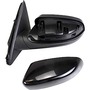 Kool Vue Left Power Heated Door Mirror Compatible With Ford Taurus 2010-2011 With Puddle Lamp; Without Memory Paintable