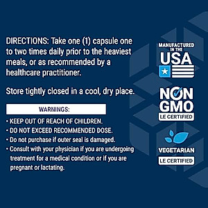 Life Extension Enhanced Super Digestive Enzymes, Supports Digestion, Comfort, digesting Plant-Based Foods, Non-GMO, Vegetarian, 60 Capsules