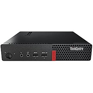 Lenovo ThinkCentre M910q Tiny Desktop - Intel Core i5-6500T Processor, 8GB RAM, 128GB SSD, Windows 10 Pro - Black (Renewed)