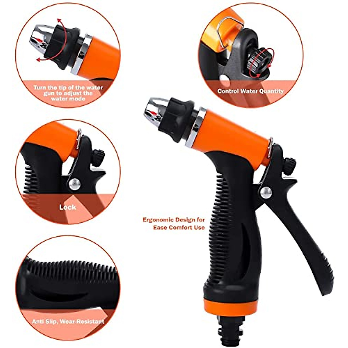Portable Electric Pressure Washer Pump Intelligent High Pressure Powerful Washing Kit with 20Ft PVC Hose for Home Cleaning Car Garden Projects (100W 160PSI 12V)