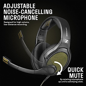 DROP + Sennheiser PC38X Gaming Headset — Noise-Cancelling Microphone with Over-Ear Open-Back Design, Velour Earpads, Compatible with PC, Gaming Consoles, and Mobile Devices, Black (Renewed)