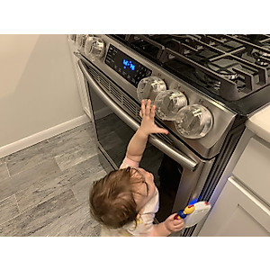 Old Large Child Safety Stove Knob Covers (Set of 6)