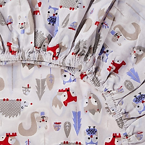 Trend Lab Winter Forest Deluxe Flannel Fitted Crib Sheet