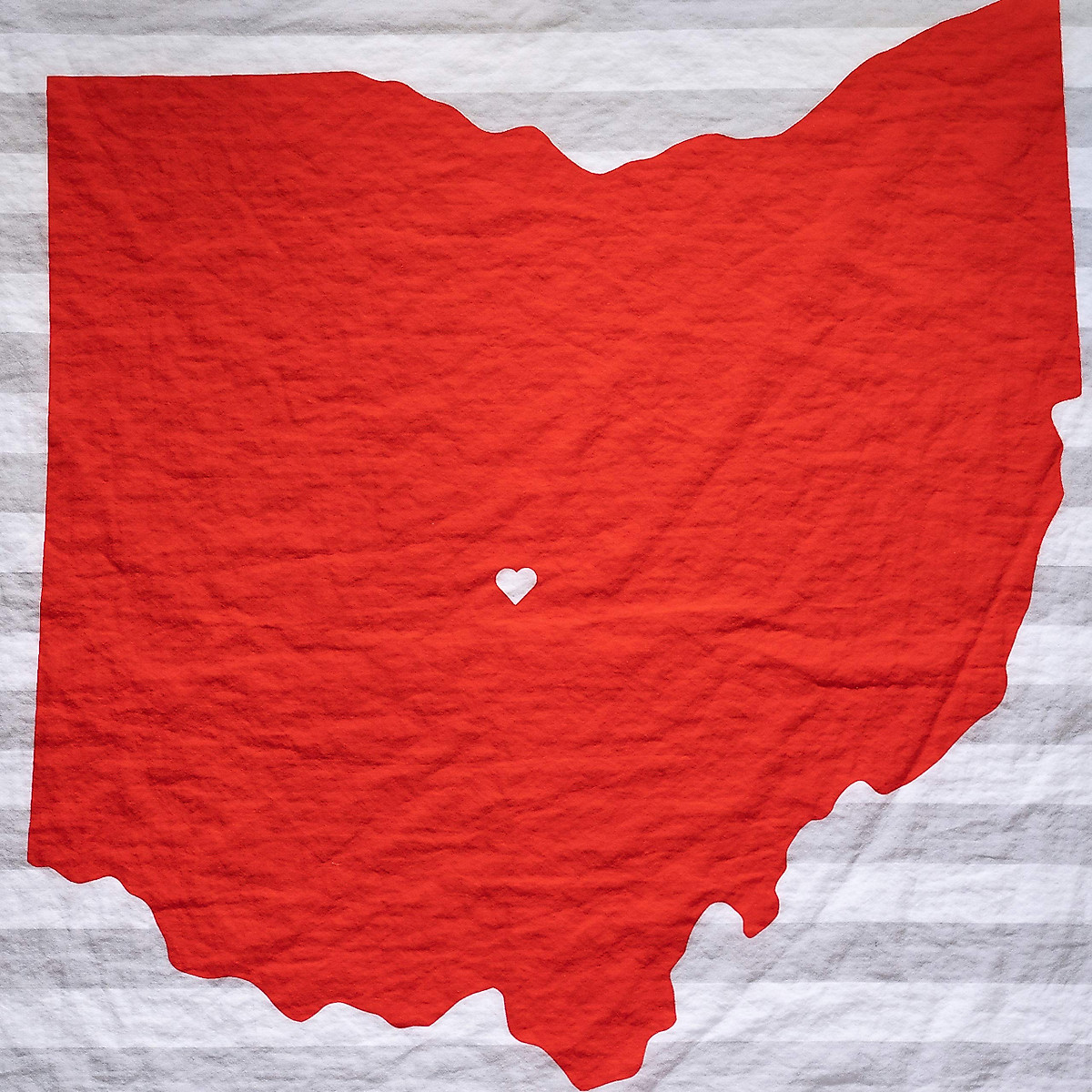 TWIG & BALE Columbus Ohio State Baby Blanket Organic Cotton Muslin Swaddle Blanket - 47" x 43" - Fans of Ohio State Buckeyes Baby Gift for Boys or Girls OSU