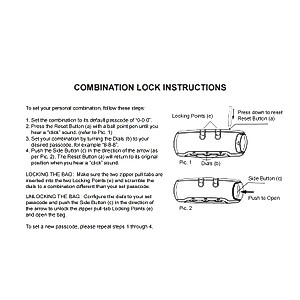 Brando Moon Purple Lock Bag with Combination - Smell Proof Lock Bag - Air Tight Sealed Zippers Pencil Bag