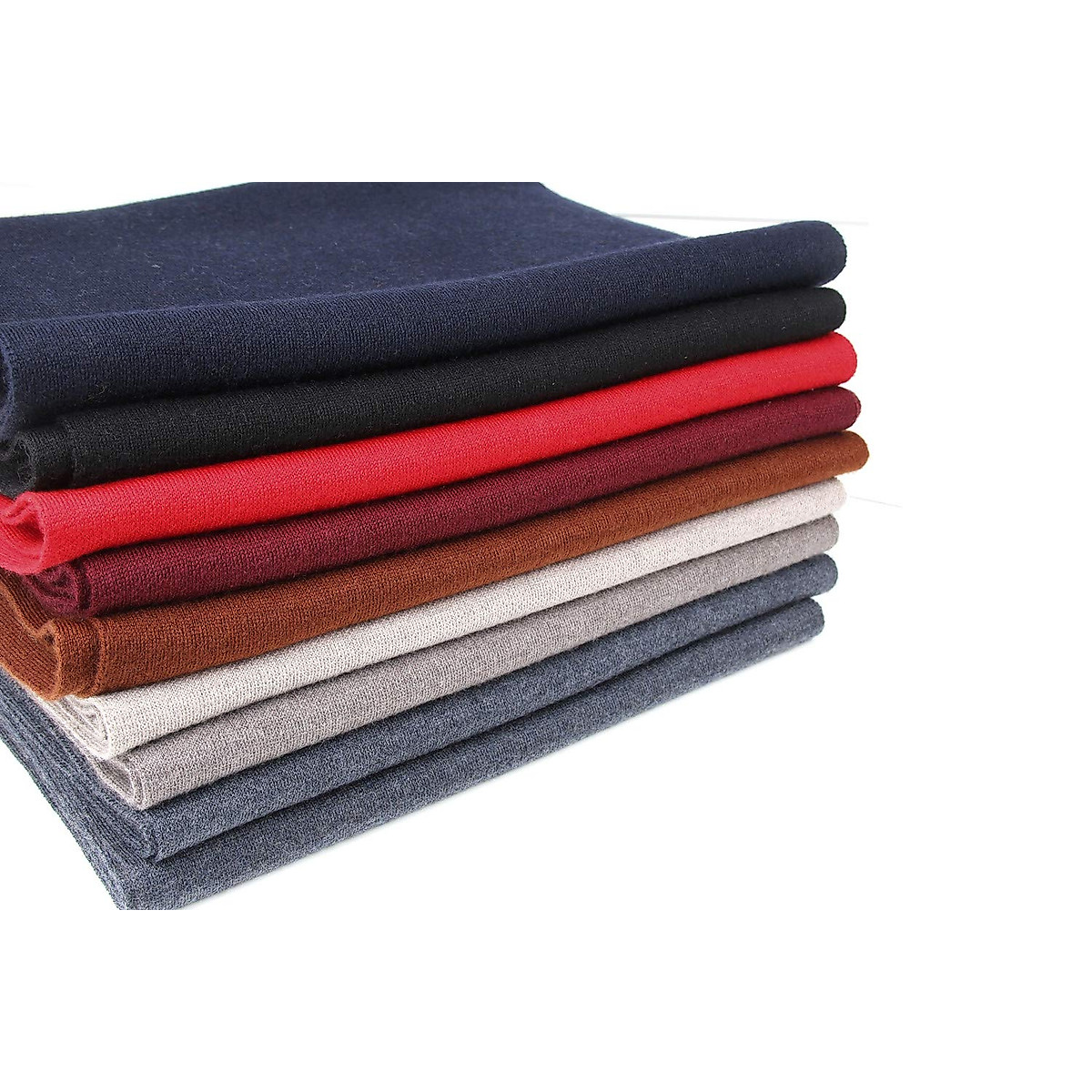 VEXTROFORT Men's Winter Scarf, Soft Large Cashmere Feel Scarves for Men without Fringes Solid - Black