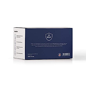 PandMedic Disposable Face Mask MADE in USA | Premium Medical American 3 Ply Safety Face Masks Breathable With Elastic Ear Loops - 50ct Box