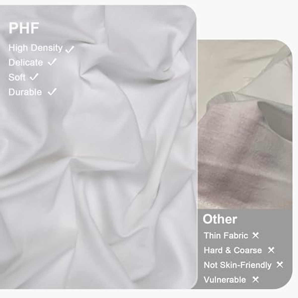 PHF 100% Washed Cotton Duvet Cover Queen Size, Ultra Soft Cotton Pom Pom Linen Like Duvet Cover Set, 3pcs Breathable Durable Duvet Cover with Pillowcases for All Seasons, 90"x90", White