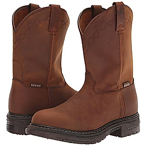 Rocky Men's FQ0001108 Western Boot, Trail Brown, 11.5 W US