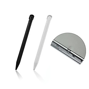 XHBTS 3 Pcs Plastic Replacement Touch Screen Stylus Pen, Compatible with Nintendo New 3DS XL, New 3DS LL (White)