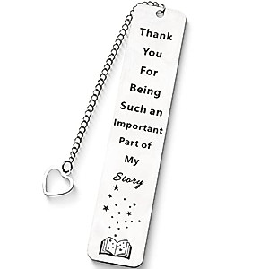 Thank You Appreciation Gift for Boss Women Men Bookmark with Small Chain for Leader Coworker Colleague Employee Christmas Day Birthday Valentines Boss Day Gift for Friend Book Lover Teacher