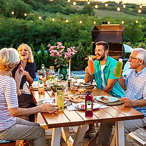 Moretoes 28pcs 16oz Empty Plastic Juicing Bottles, Juice Bottles with Black Tamper Evident Caps, Reusable Clear Bulk Drink Juice Containers with Lids for Juicing Milk Smoothie Tea and Other Beverages