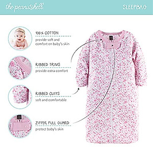 The Peanutshell Newborn Layette Gift Set for Baby Girls - 23 Piece Newborn Girl Clothes & Accessories Set - Fits Newborn to 3 Months - Floral