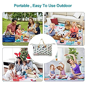 Baby Play Mat, Baby Crawling Floor Mats,71 x 59 Babies Playmats Compatible with TODALE and LIAMST Baby Playpen, Non-Slip Cushion Indoor Outdoor Infant Play Matt Foldable Toddlers Foam Play Mats